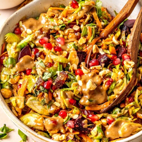ROASTED BEET AND BRUSSELS SPROUT WINTER SALAD