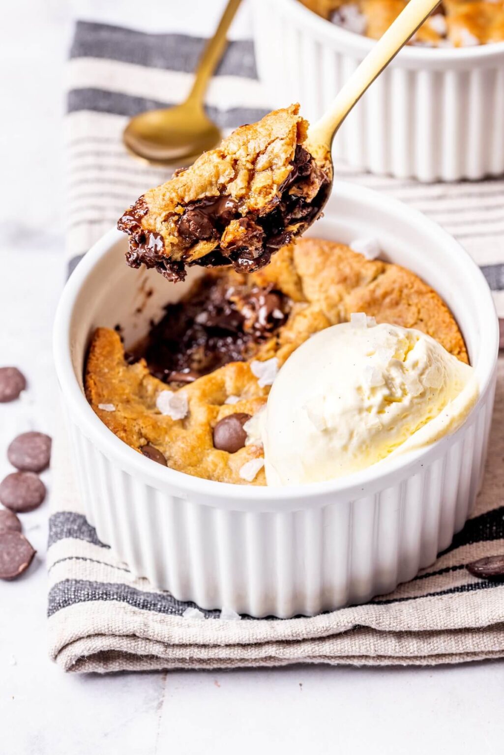 HEALTHY SINGLE SERVE RAMEKIN CHOCOLATE CHIP COOKIE