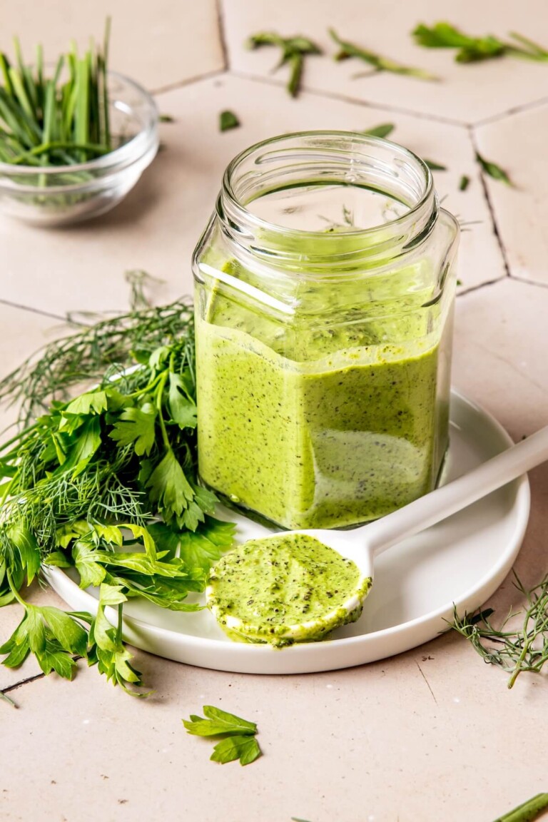 DAIRY-FREE GREEN GODDESS RANCH SALAD DRESSING