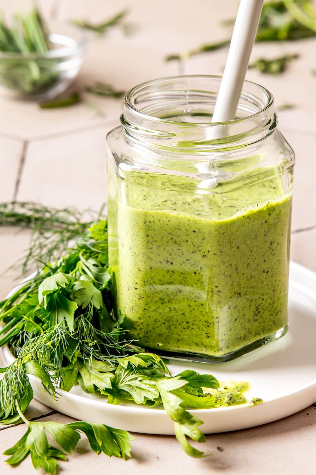 DAIRY-FREE GREEN GODDESS RANCH SALAD DRESSING