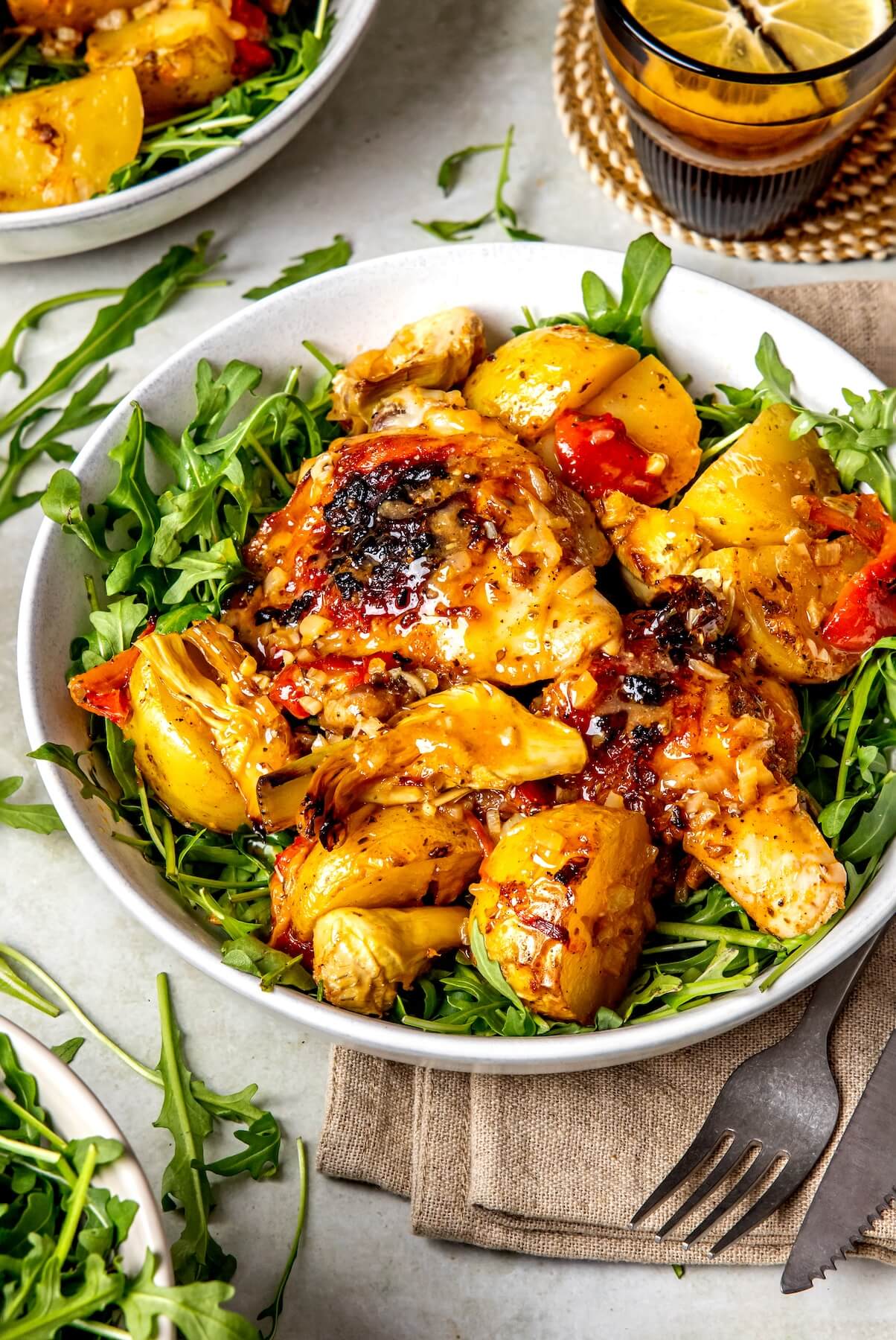 SHEET PAN GREEK CHICKEN AND POTATOES