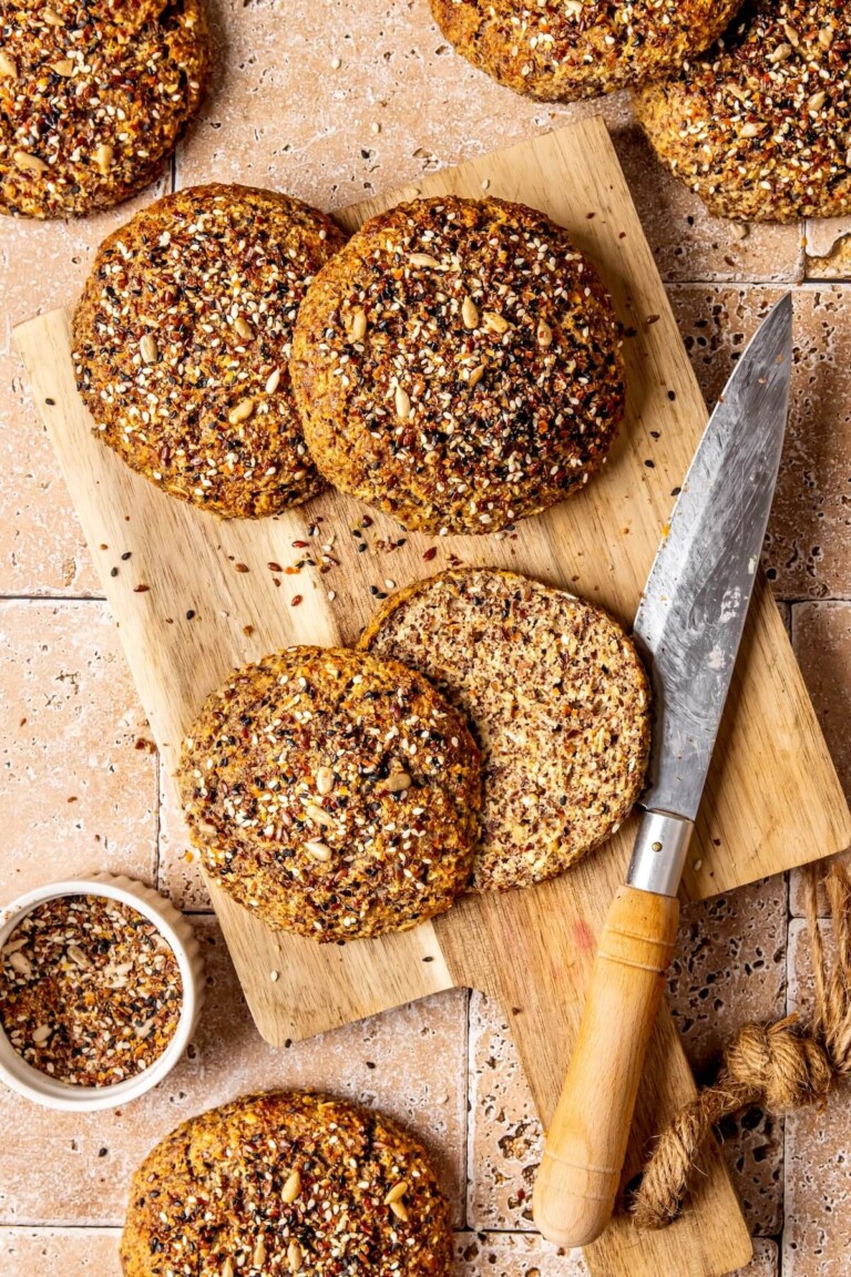 EASY 30 MINUTE GLUTEN-FREE NO-YEAST SEEDED BUNS