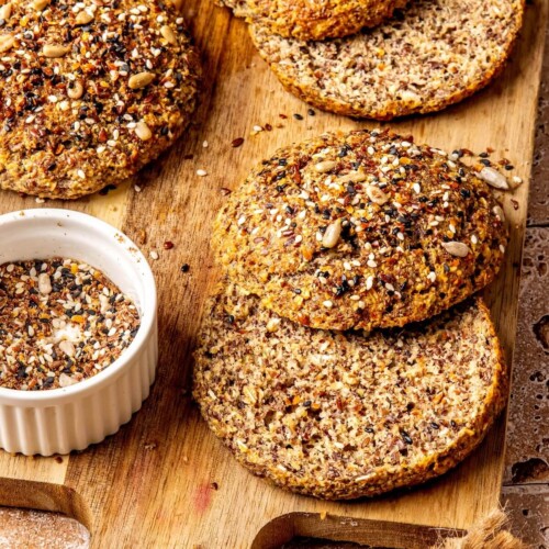 EASY 30 MINUTE GLUTEN-FREE NO-YEAST SEEDED BUNS