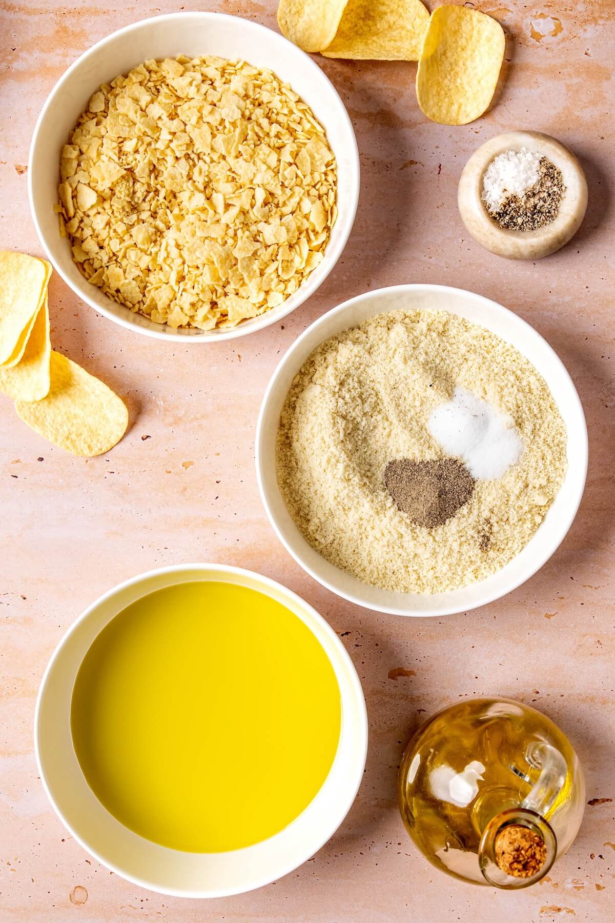 CRISPY BAKED POTATO CHIP-CRUSTED CHICKEN TENDERS