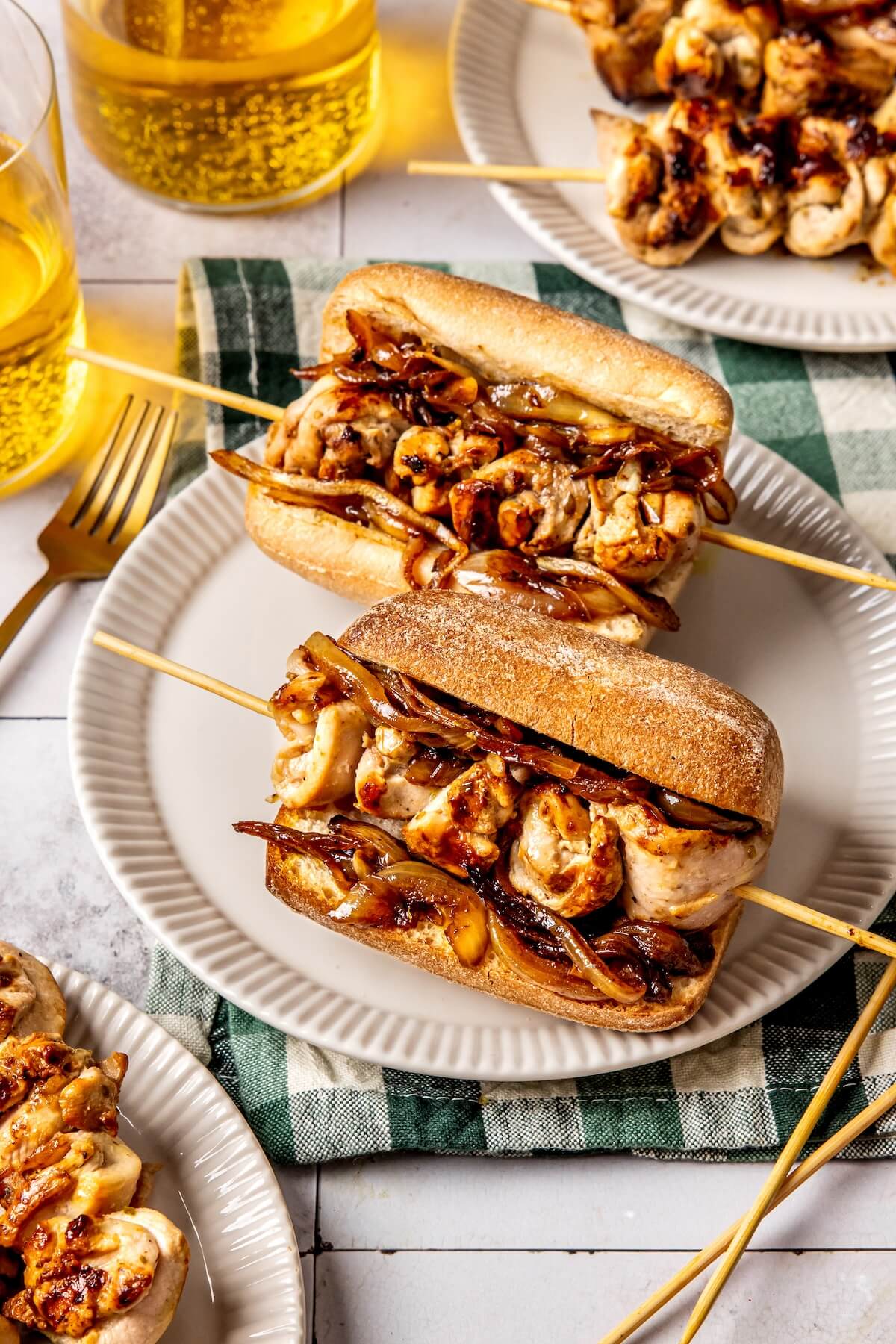 HOMEMADE CHICKEN SPIEDIE SANDWICHES (GLUTEN-FREE)