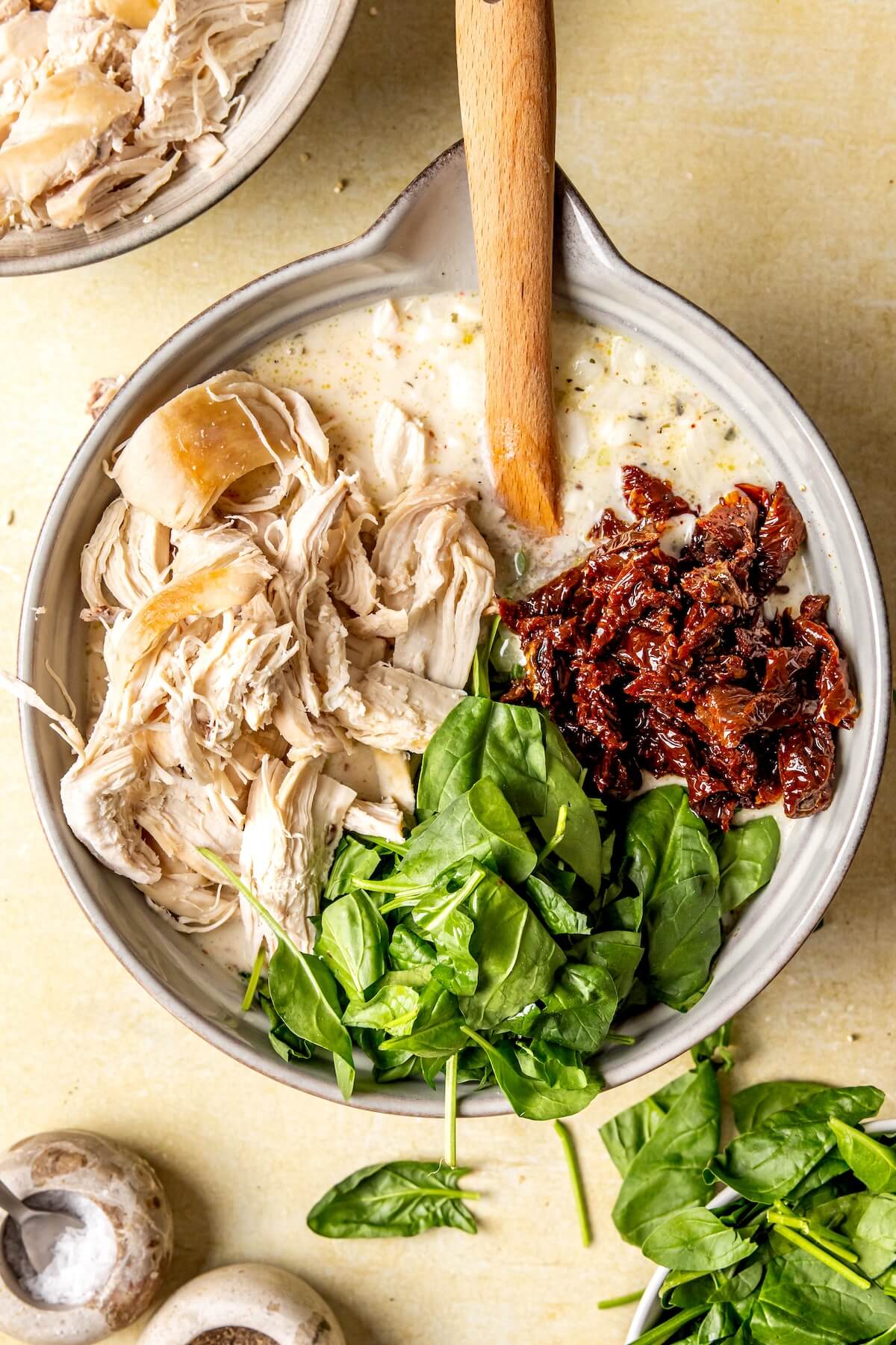 TUSCAN CHICKEN AND QUINOA BAKE (POSTPARTUM, FREEZER-FRIENDLY, GF, DF)