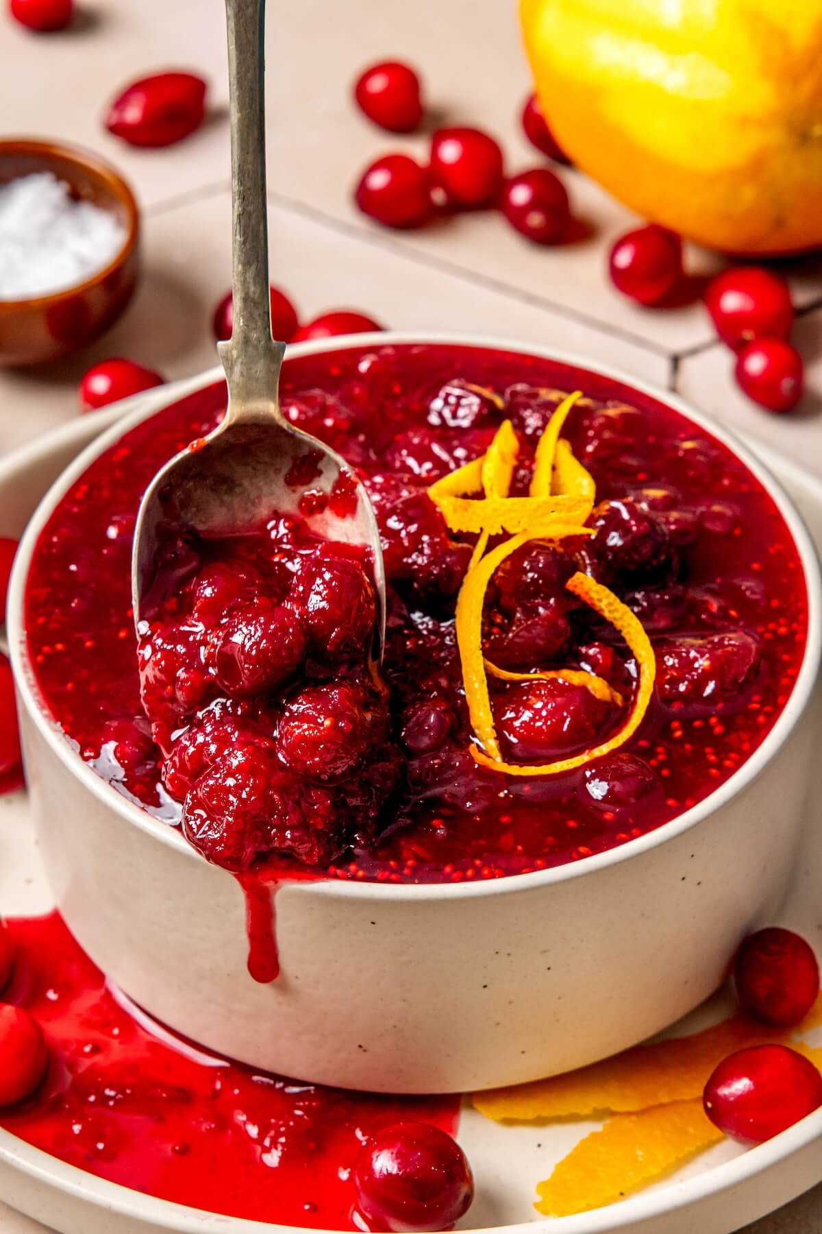 MAPLE-SWEETENED CRANBERRY SAUCE (NO REFINED SUGAR)
