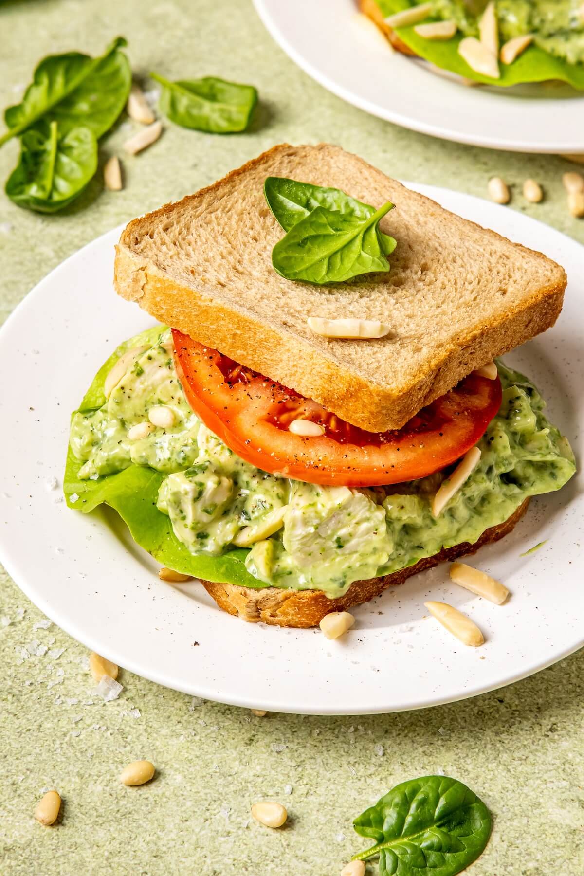 HOMEMADE PESTO CHICKEN SALAD (DAIRY-FREE)