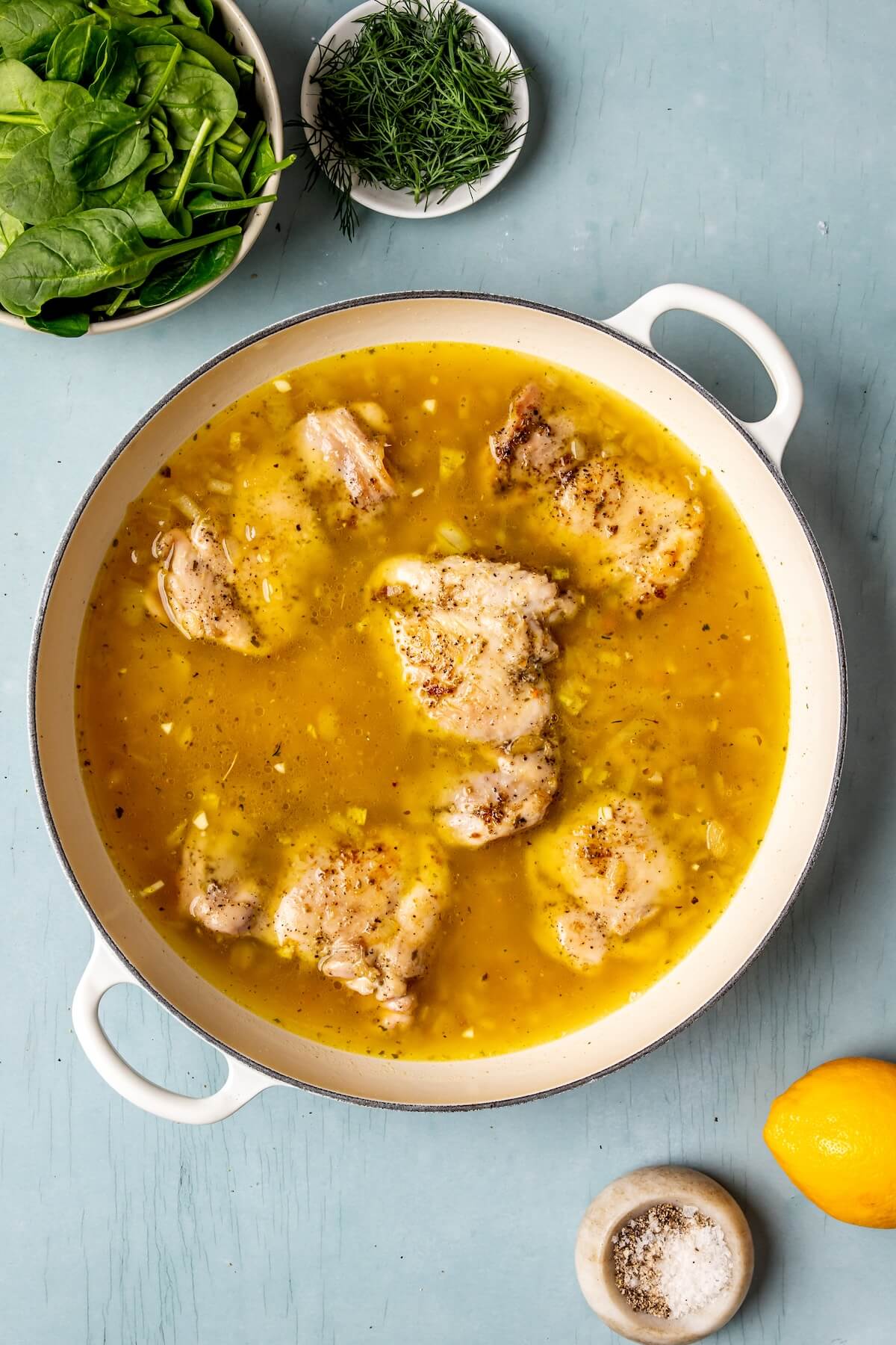 HEALTHY ONE POT GREEK LEMON CHICKEN ORZO